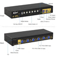 Buy CKL 6 Port Rack Mount USB 3.0 KVM Switch HDMI 2.0 4K@60Hz with ...